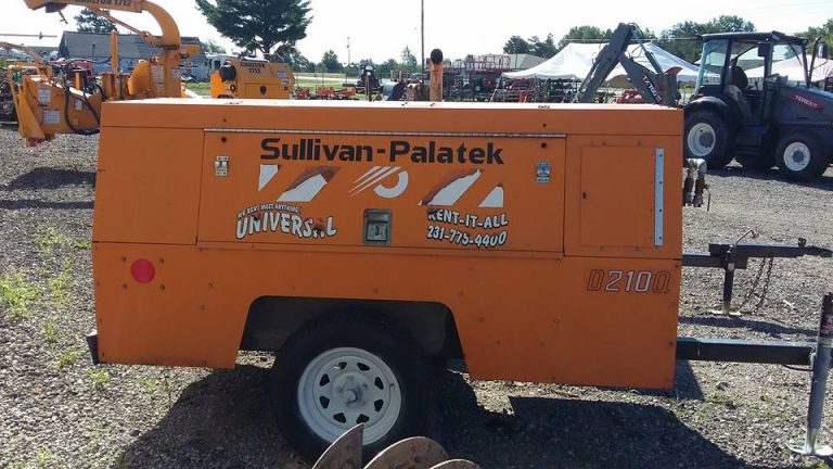 210 CFM Tow Behind Air Compressor - Universal Rent It All