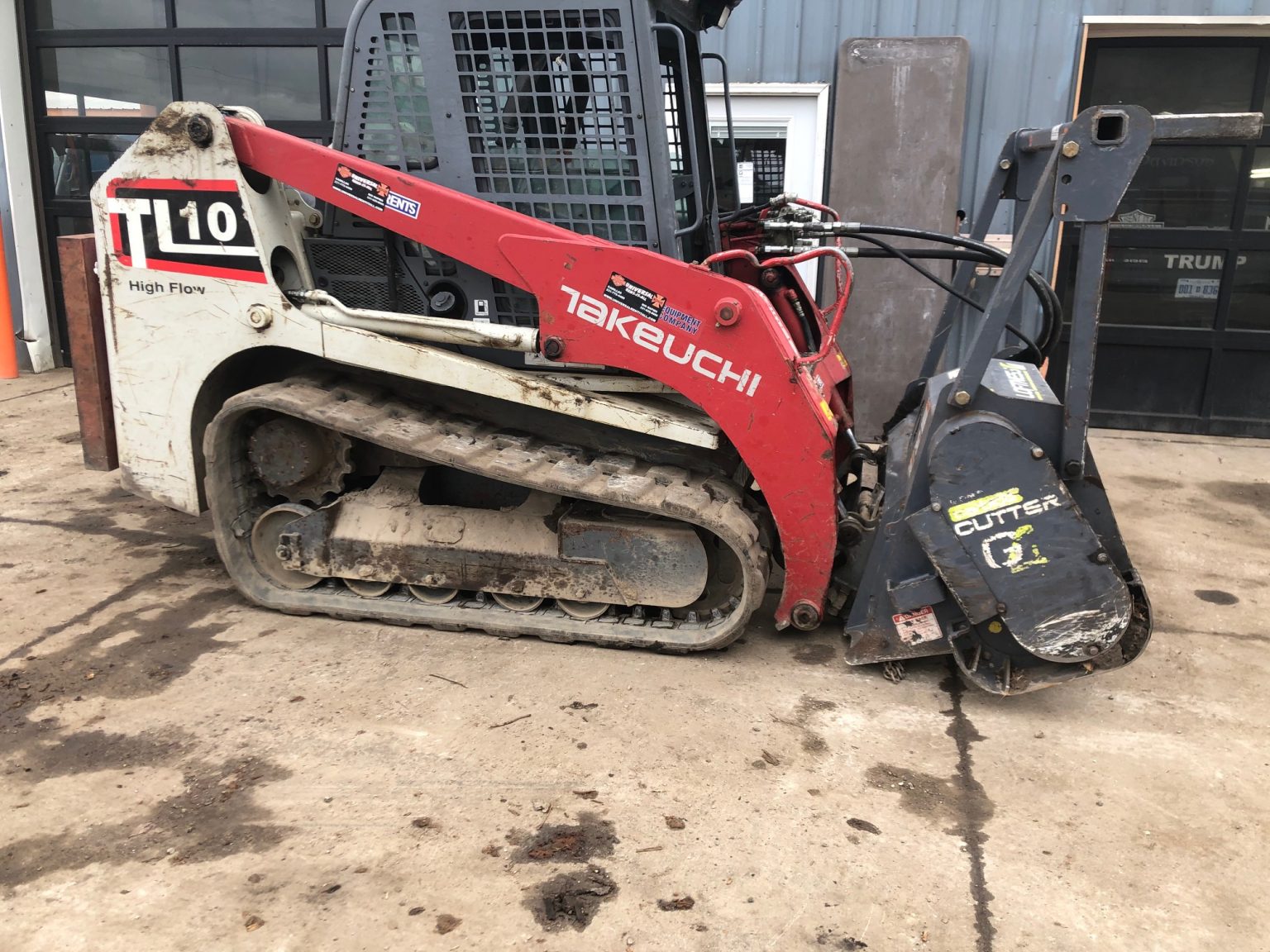 TL10 HI FLOW w Forrestry mulcher Loftness 61 G4 w Carbide cutter teeth ...